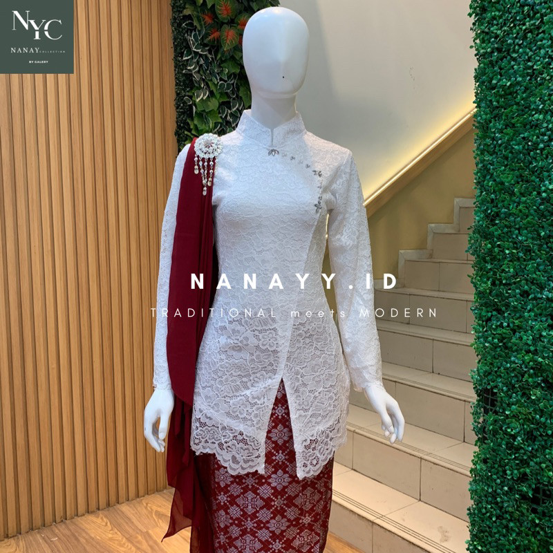 Jual FR54E [[ADA PILIHAN SET ]] KEBAYA JANGGAN/KEBAYA GADIS KRETEK/KEBAYA BRUKAT WISUDA SIMPEL ...