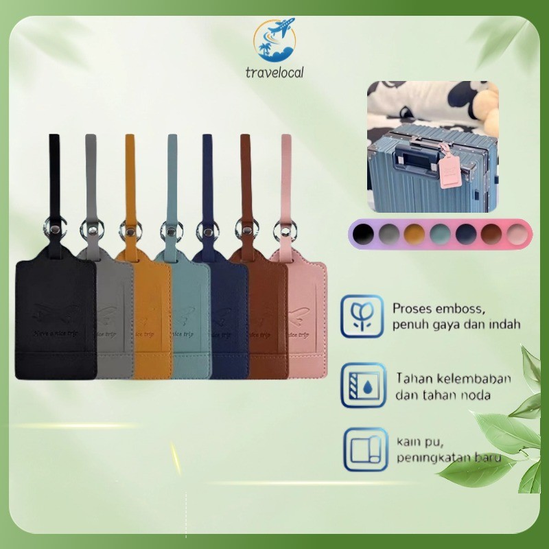 Jual Tag Bag, Label Tag koper Label Koper Kulit Pengidentifikasi Label ...