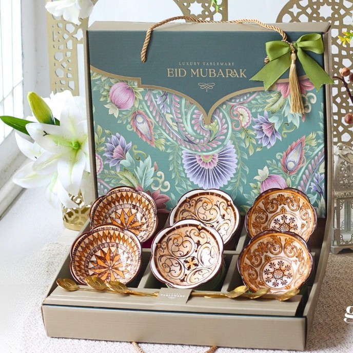 Jual Hampers Lebaran Idul Fitri Parcel Mangkok Set Keramik Premium Gift ...