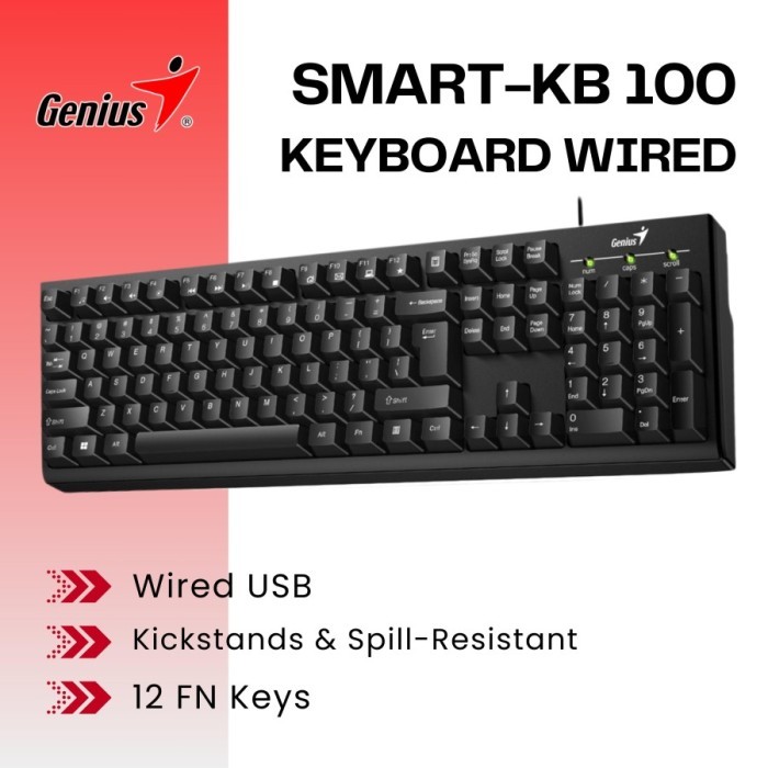 Jual PROMO Keyboard Genius KB100 KB 100 USB Smart Keyboard Genius ...