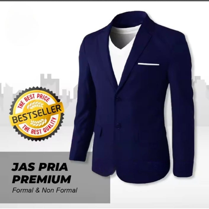 Jual Jas Pria Blazer Formal Semi Formal Jas Dinas Kantor Jas Wedding ...