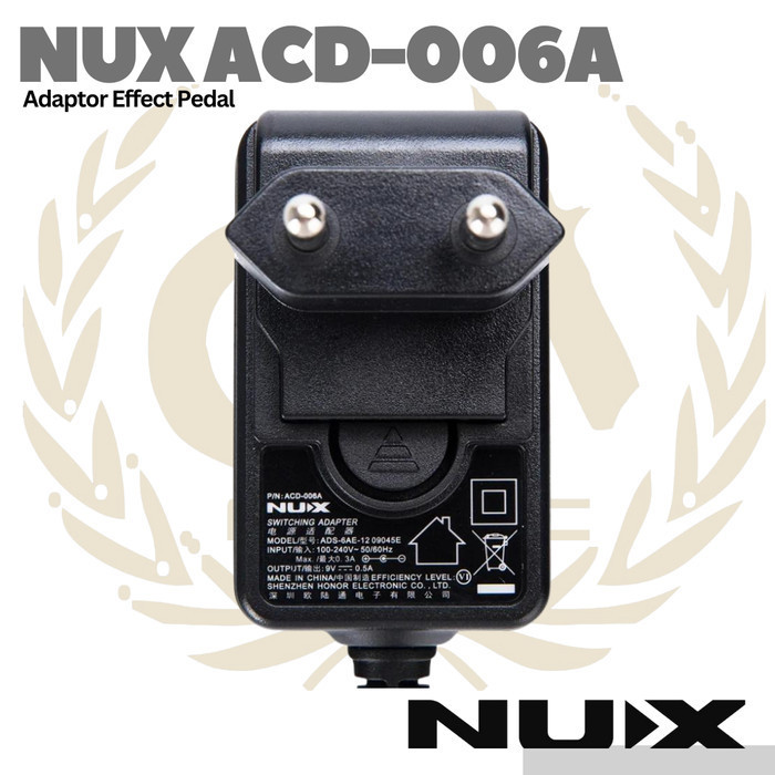 Jual NUX ACD-006A Power Supply 9v 500mA - Adaptor ACD 006A PSU | Shopee ...