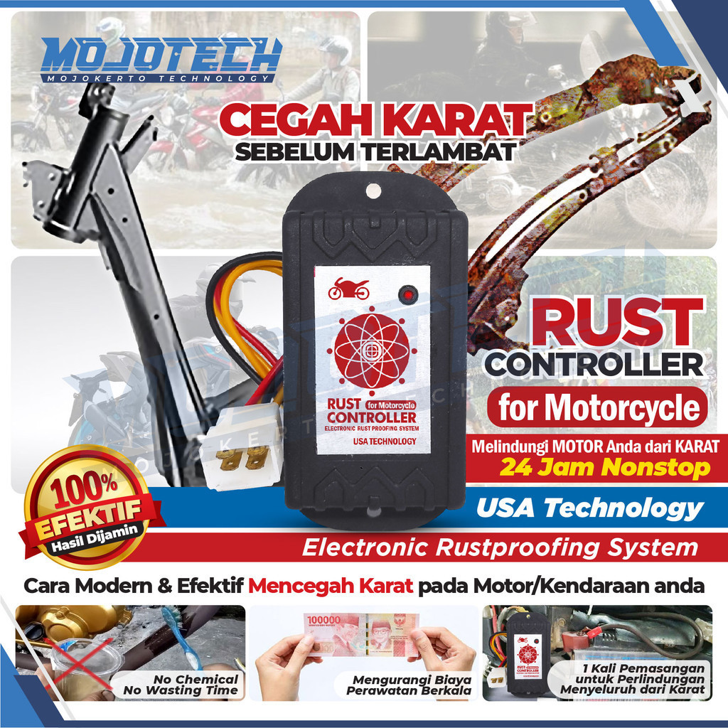Jual RUST Controller Motor Alat Anti Karat Elektrik Untuk Kendaraan ...