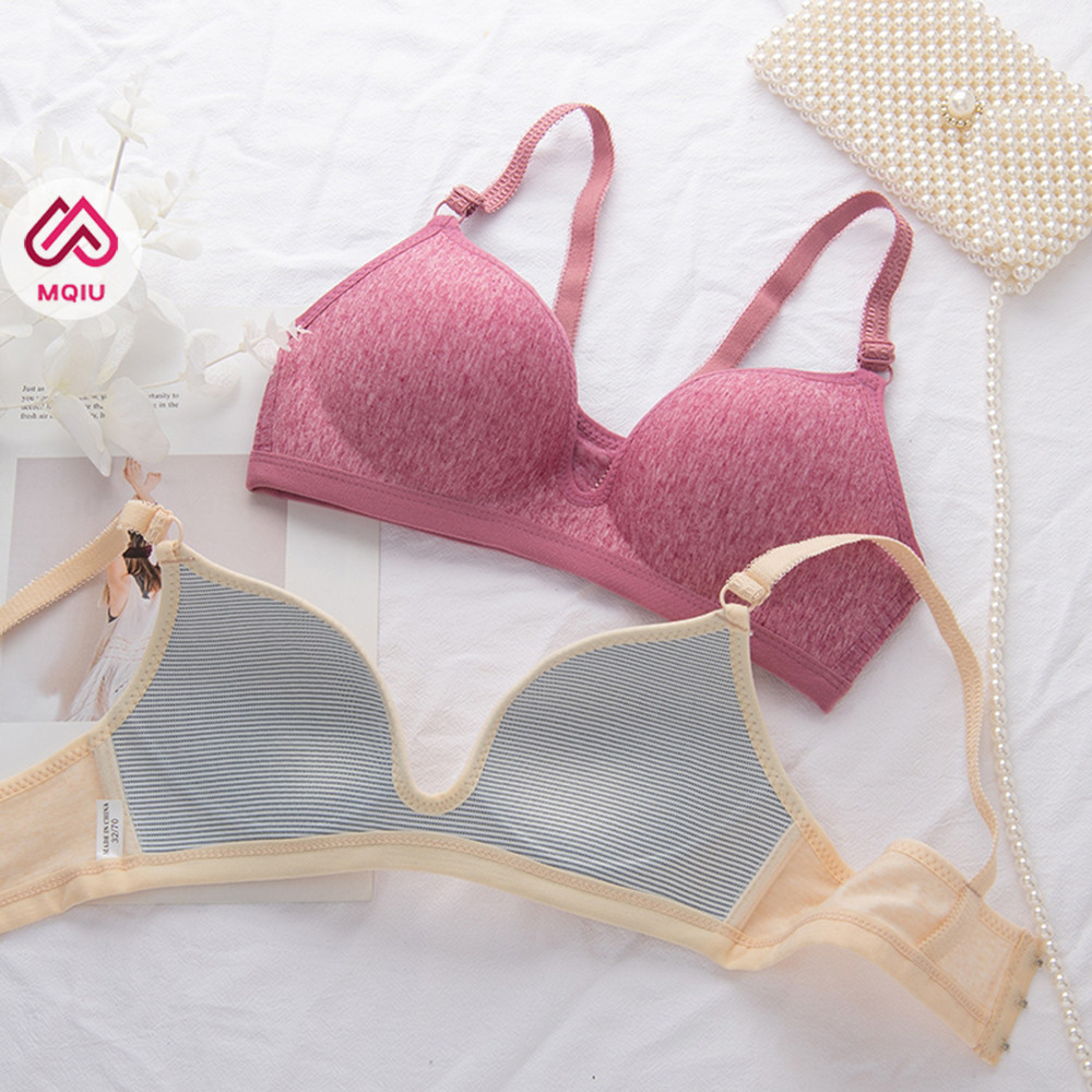 Jual MQIU - Bra Bh Cup Tipis Super Soft Tanpa Kawat Push Up Bra Bra-770 ...