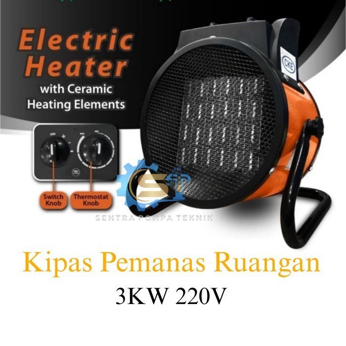 Jual Electric heater Fan Portable Air Heater Pemanas Ruangan 3KW 220V | Shopee Indonesia