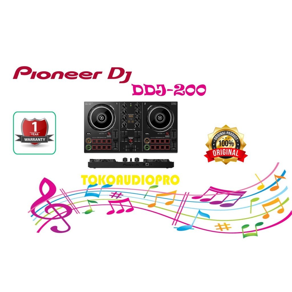 Jual Pioneer Dj DDJ 200 2-channel Smart DJ controller DDj200 | Shopee Indonesia