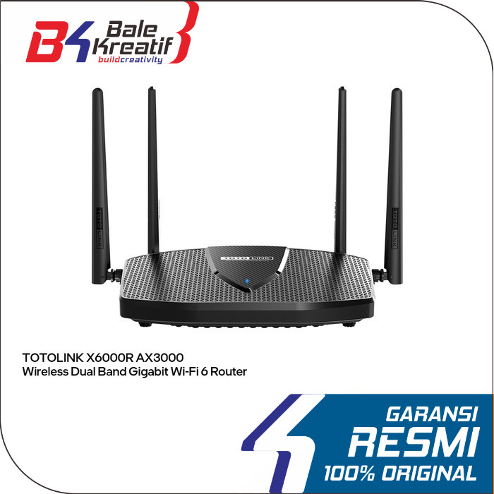 Jual Router TOTOLINK X6000R AX3000 Wireless Dual Band Gigabit Wi-Fi 6 ...