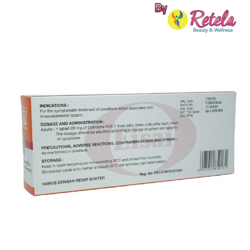 Jual MYONAL 50MG 1 STRIP 10 TABLET | Shopee Indonesia