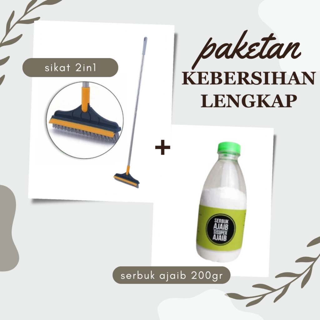 Jual Paket Kebersihan Lengkap Serbuk Magic + SIkat/ Kebersihan/ Serbuk ...