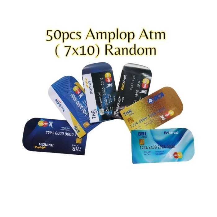 Jual AMPAU ATM / AMPLOP LEBARAN VIRAL 50 LEMBAR UK 11X7CM 2026 | Shopee ...