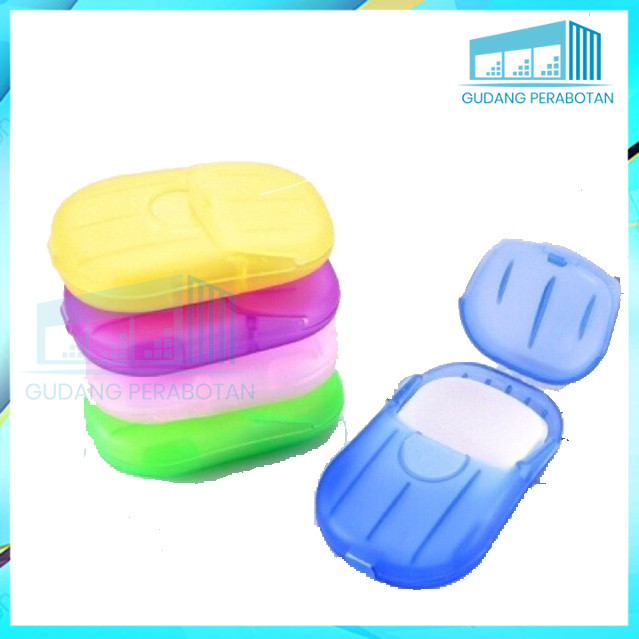 Jual GP PAKET 5PCS SABUN KERTAS SERBAGUNA / SABUN KERTAS TRAVELING ...