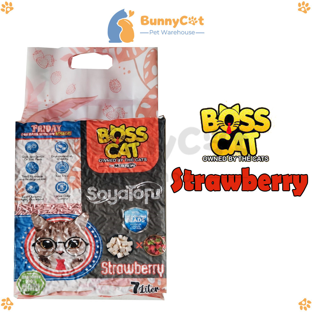 Jual BOSSCAT Tofu Soya 7L Boss Cat Pasir Kucing Tofu Soya 7 Litter ...