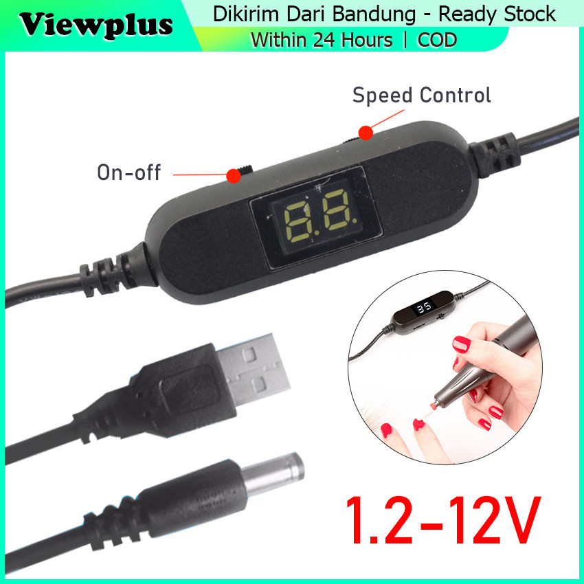 Jual 1.2-12V Adaptor Charger Alat Kikir Kuku Elektrik Nail Drill ...