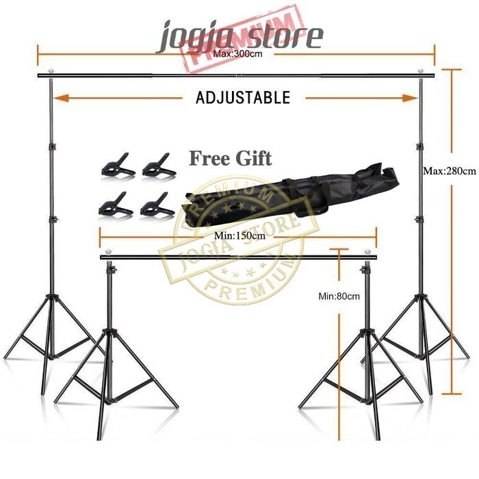 Jual Stand Background XL Stand Latar Backdrop Tripod Foto Studio Besar ...