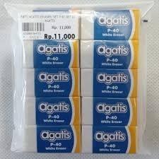 Jual AGATIS ERASER SET 10 P40 WHITE,PASTEL,BLACK | Shopee Indonesia
