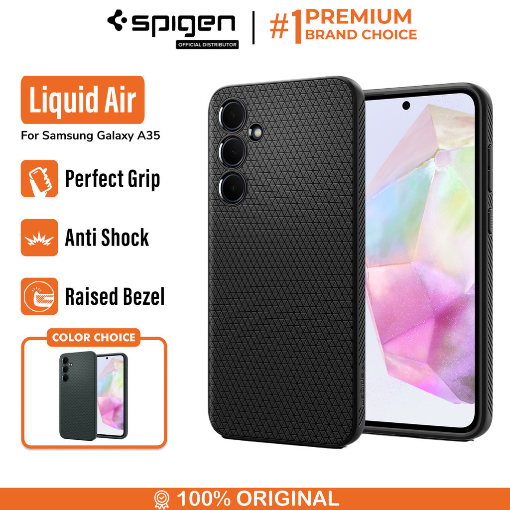 Jual Case Samsung Galaxy A35 Spigen Liquid Air Softcase Shockproof ...