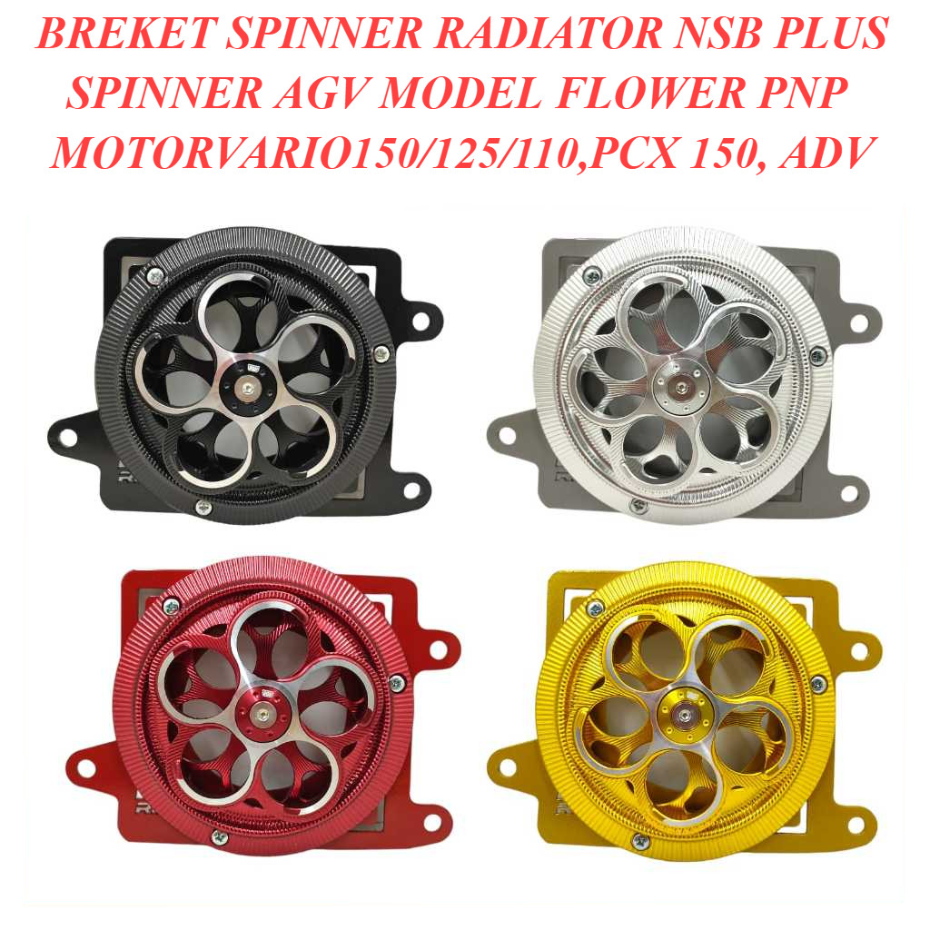 Jual Breket Spinner Radiator NSB Set Spinner Model Flower Full CNC PNP ...
