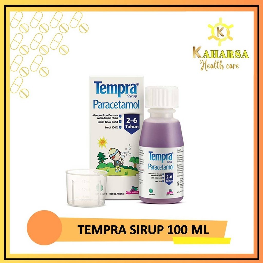 Jual TEMPRA SYRUP SIRUP 100 ml - Meredakan Demam Dan Nyeri - Tidak ...
