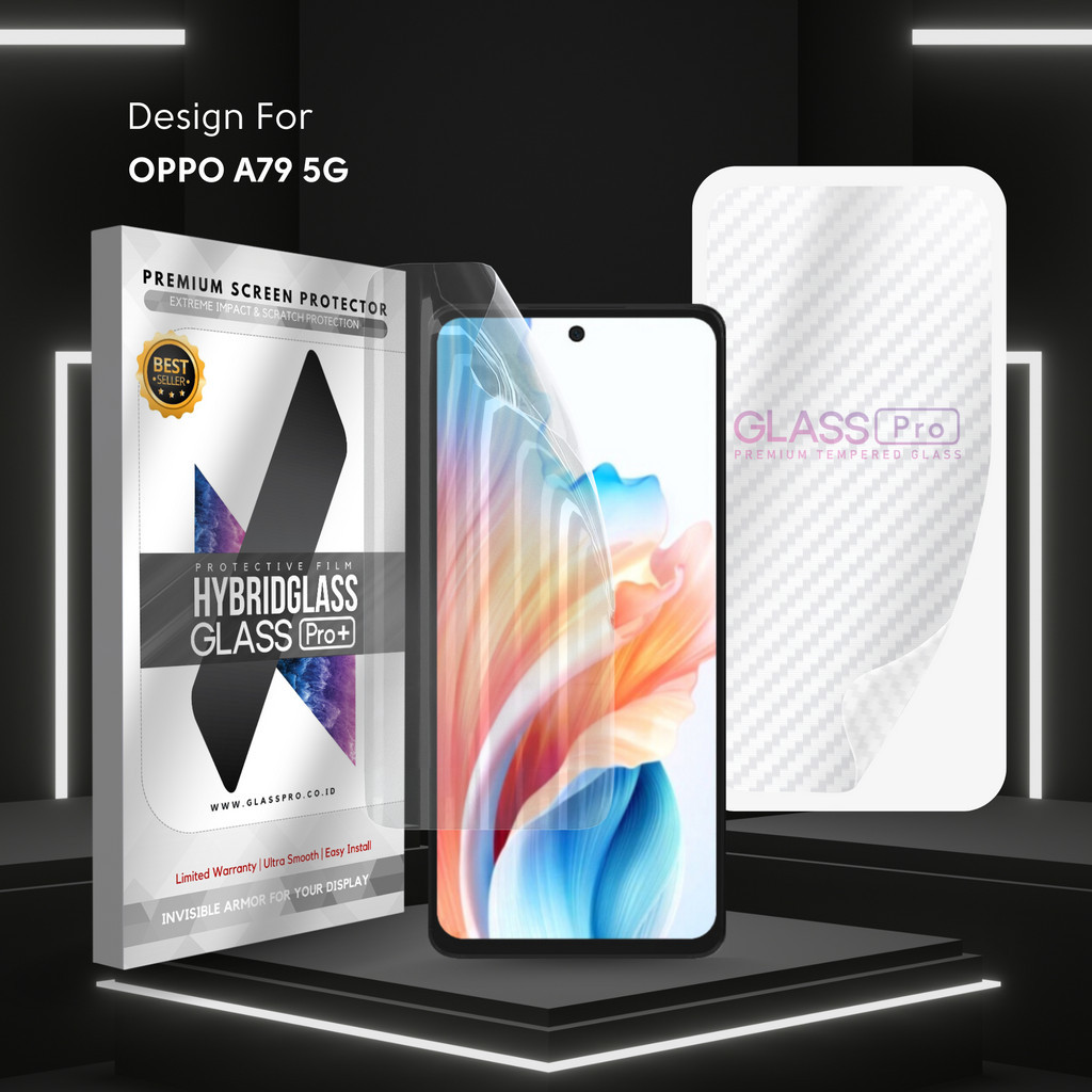 Jual Hybrid Glass Premium Anti Gores Hydrogel Oppo A79 5G Full Cover ...