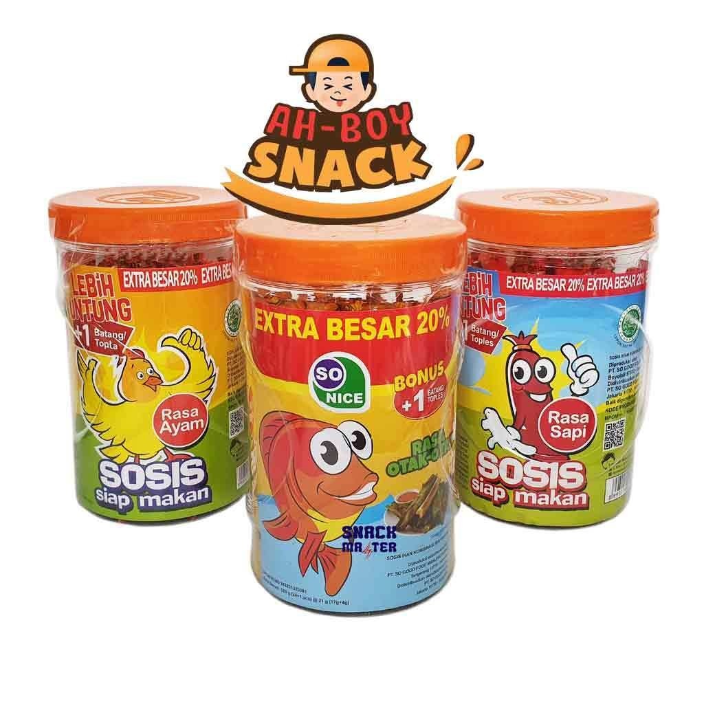 Jual SOSIS SO NICE 525 GRAM ISI 25PCS - SOSIS SO NICE BOTOL RASA AYAM ...