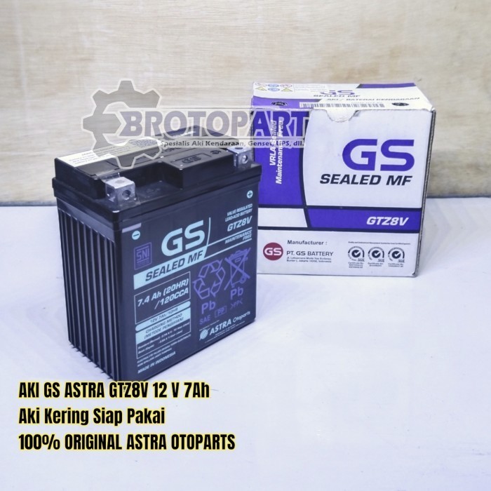 Jual AKI MOTOR YAMAHA XMAX 250, R25 ACCU KERING GS ASTRA GTZ8V MF 7.4Ah | Shopee Indonesia