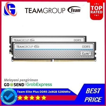 Jual Team Elite Plus DDR5 2x8GB 5200Mhz | Memory Ram 16GB PC 5200 | Shopee Indonesia