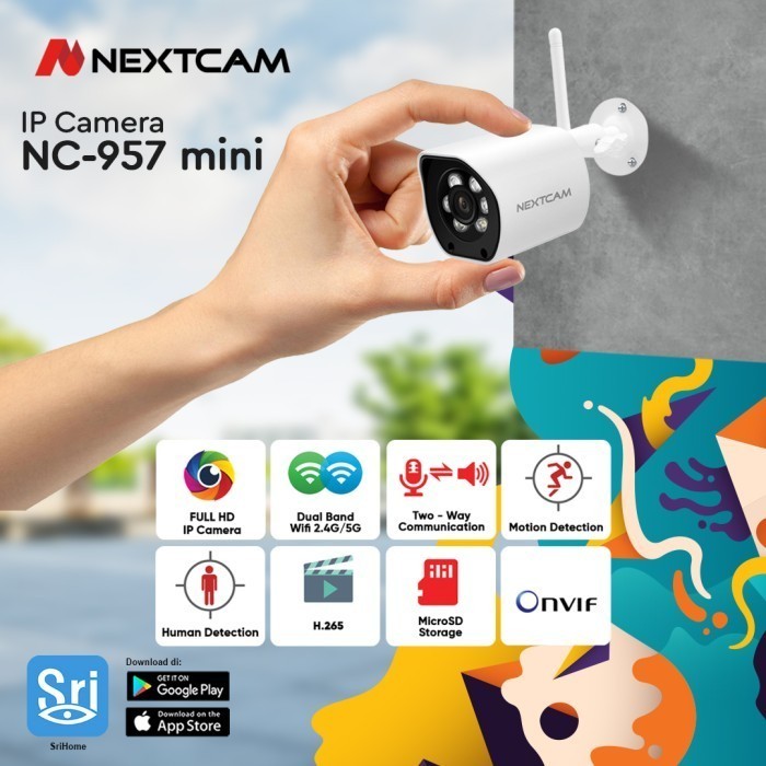 Jual Nextcam Kamera cctv Wireless Wifi Outdoor 5MP Colorful tetap warna ...