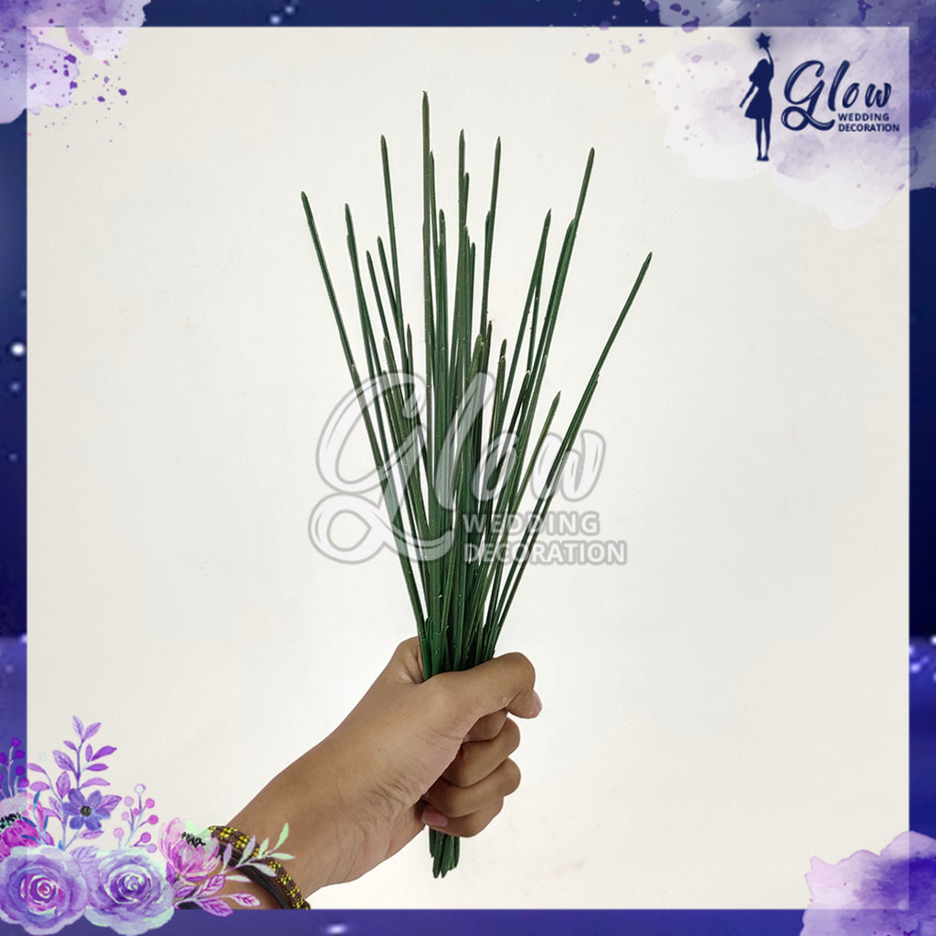 Jual Tangkai Polos Cabang 7 Untuk Bunga Mawar Artificial 1 Set isi 50 ...