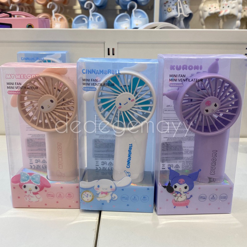 Jual Miniso x Sanrio - Kipas Angin Portable | Handled Fan Sanrio ...