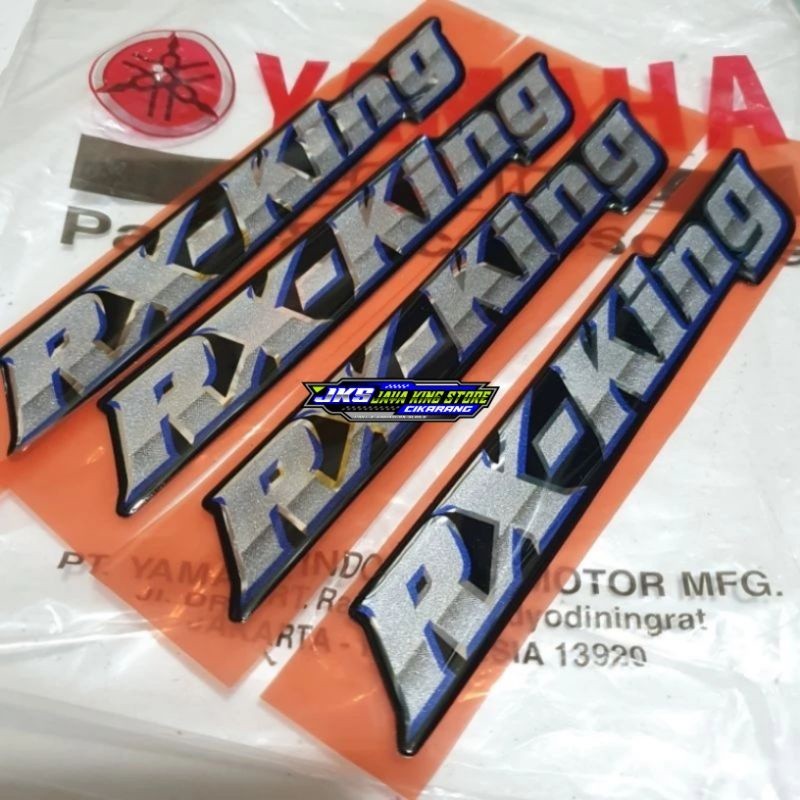 Jual Stiker logo emblem cover box aki dan tangki Rx king rxking 2002 ...
