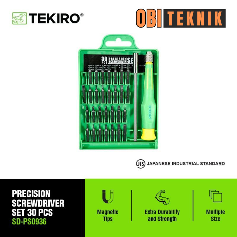 Jual TEKIRO OBENG SET PRESISI 30 PCS / PRECISION SCREWDRIVER SET 30 PCS ...