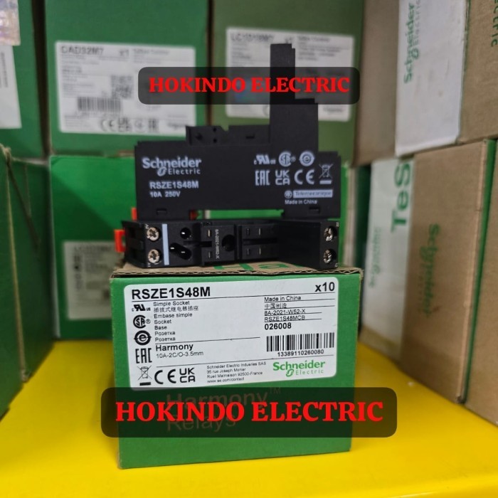 Jual SOKET RELAY SCHNEIDER 8PIN 8KAKI SOCKET RELAY SCHNEIDER RSZE1S48M ...