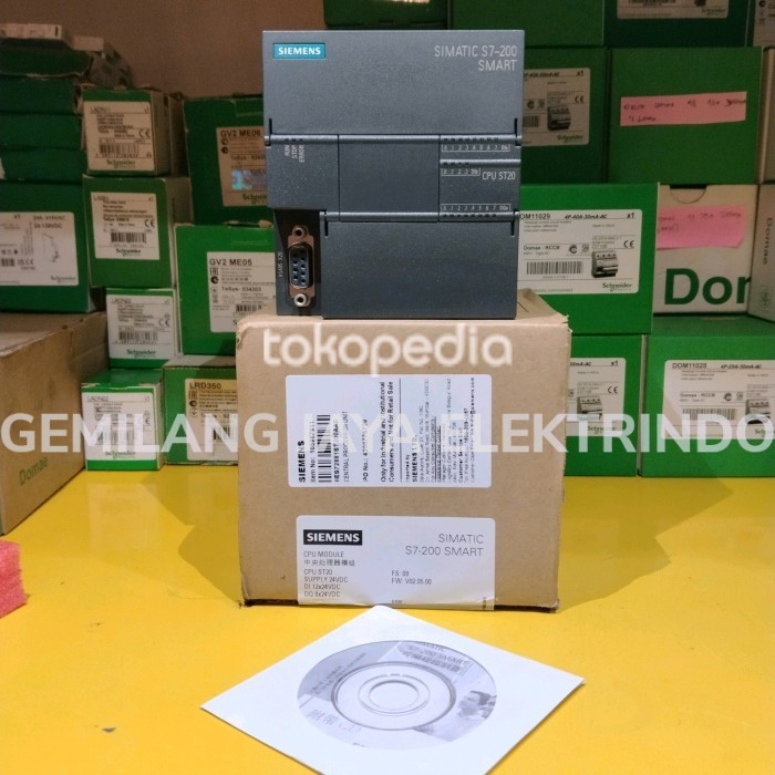 Jual PLC SIEMENS S7-200 SMART 6ES7288-1ST20-0AA0 24VDC SMART CPU ST20 ORI | Shopee Indonesia