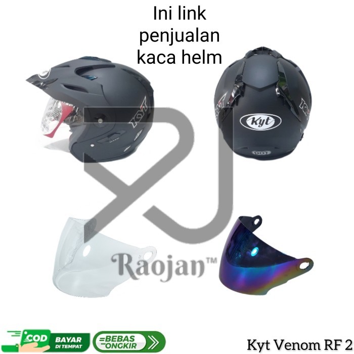 Jual Kaca helm Kyt Venom RF 2 Visor helm Kyt Venom RF2 | Shopee Indonesia