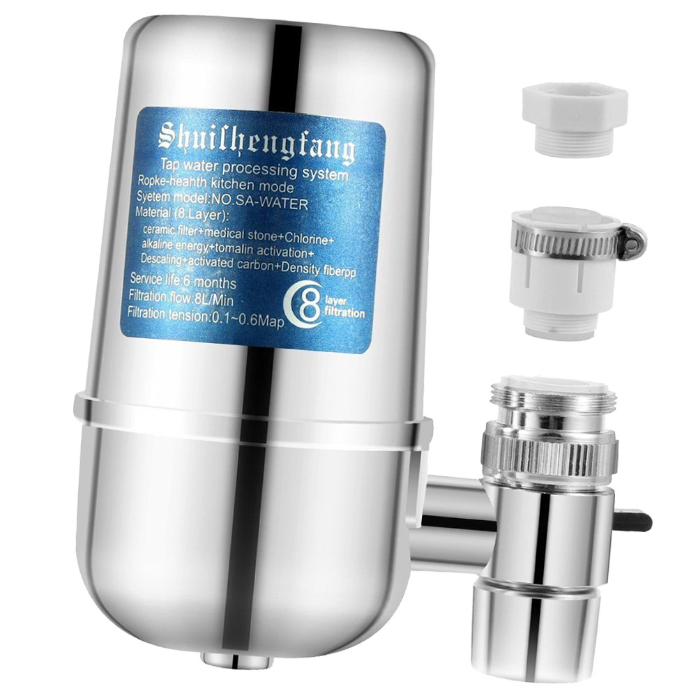 Jual 6000L Faucet Water Filter Reduce Chlorine/Heavy Metals Tap Water ...