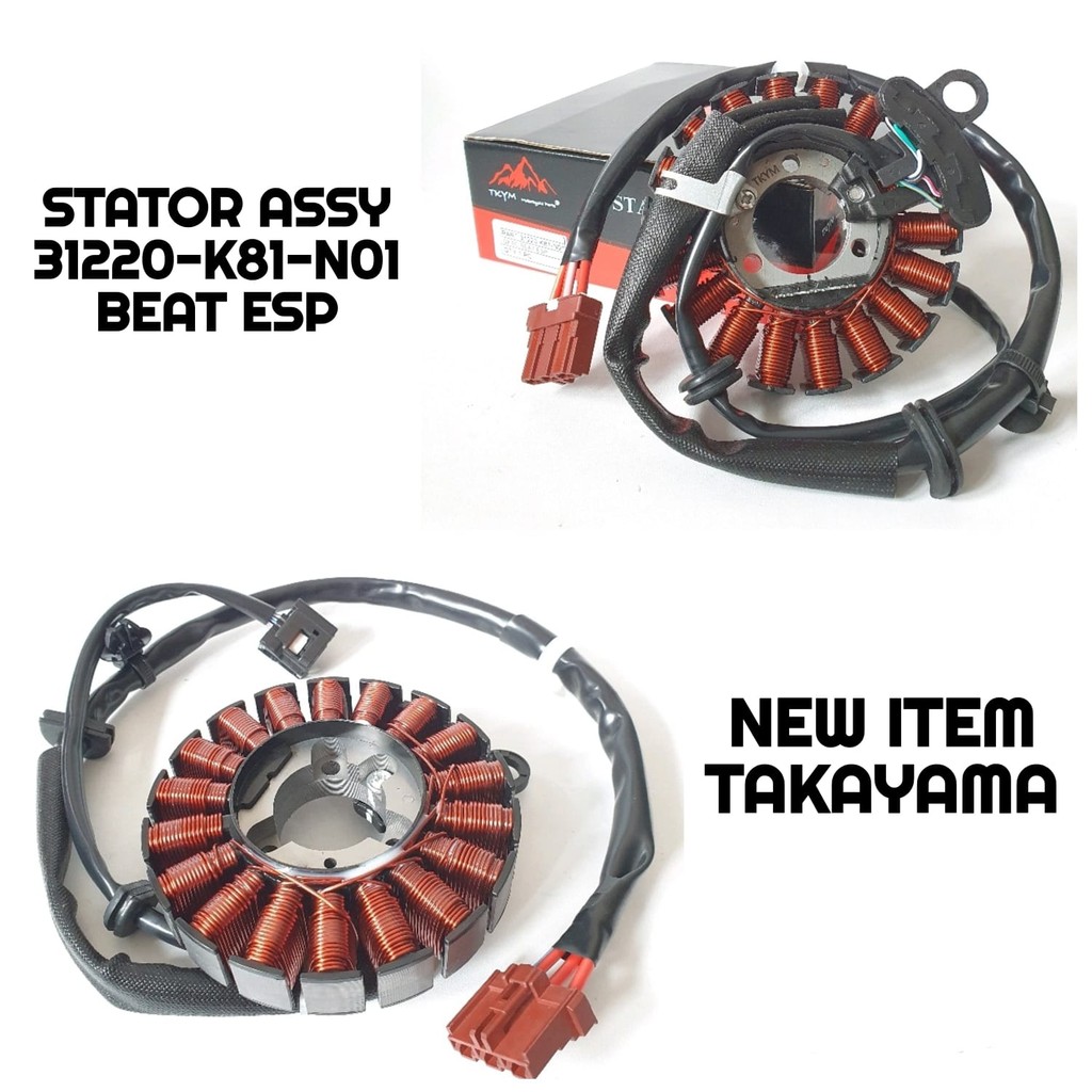 Jual Takayama Spool Spull Stator Assy Komplit K91 Beat ESP + Sensor ...