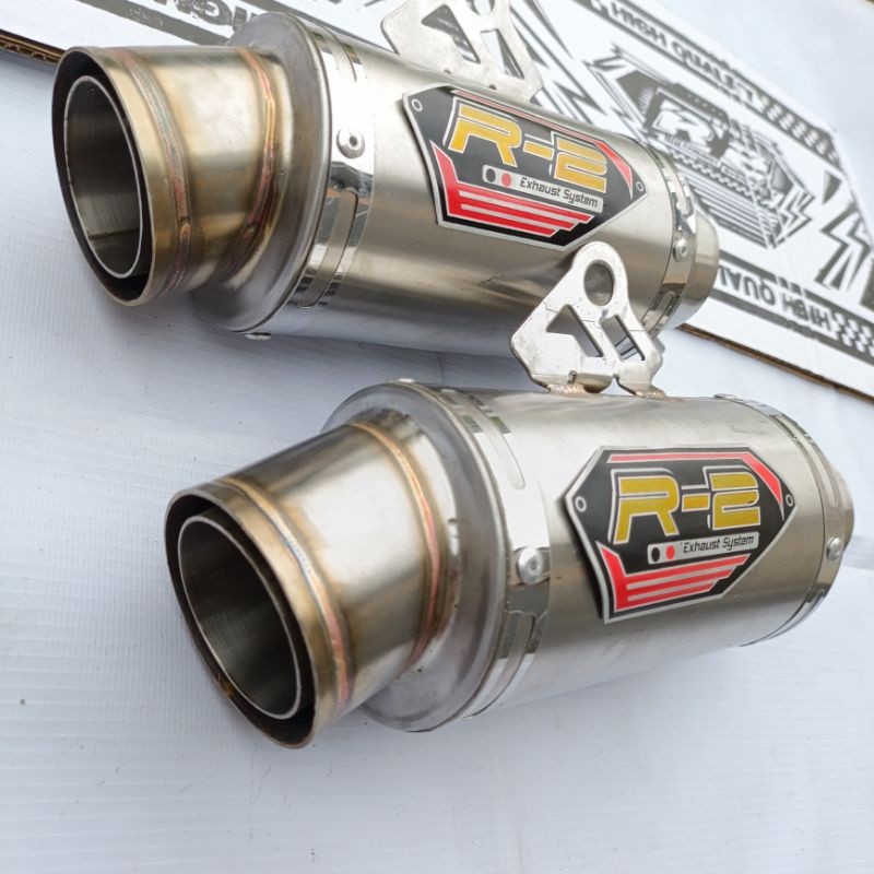 Jual Knalpot Drag inlet 50 Silincer only Original R-2 Exhaust System ...