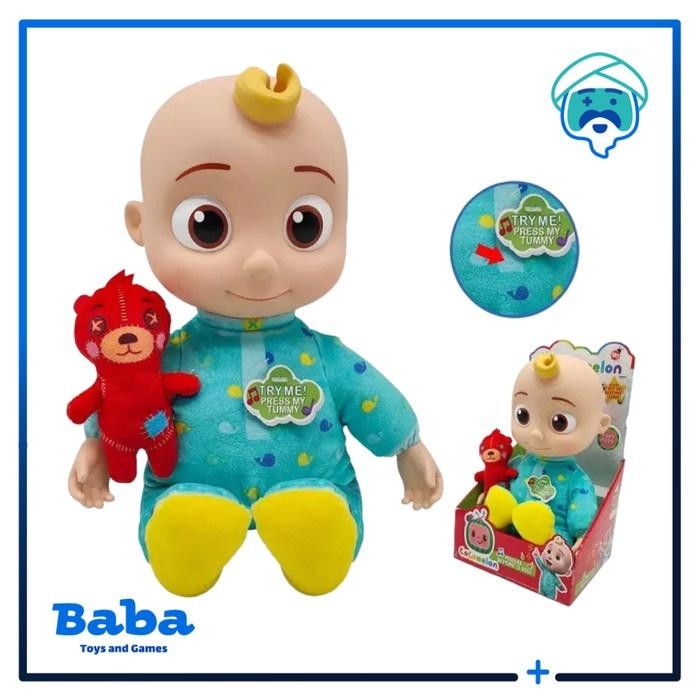 Jual Mainan Anak Boneka CoComelon Official Musical JJ Soft Plush Doll ...
