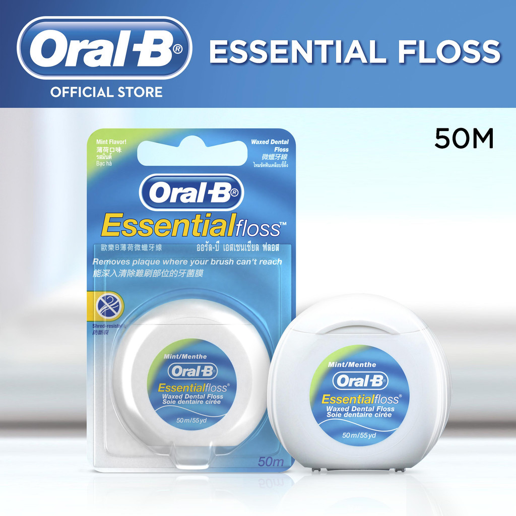 Jual Oral B Essentials Floss 50 m Oral-B Floss Gigi | Shopee Indonesia