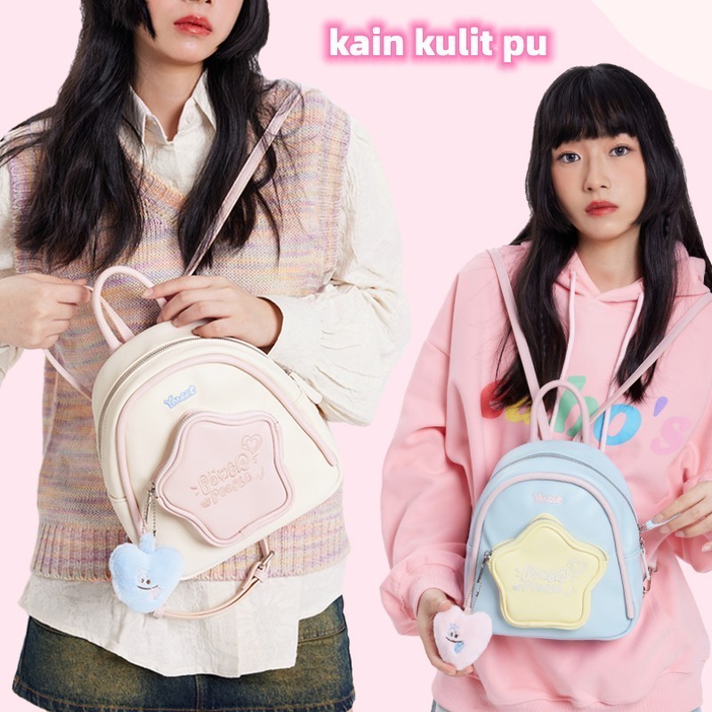 Jual Ready Tas Ransel Mini Kecil Wanita Pentagram Siswa Lucu Ransel ...