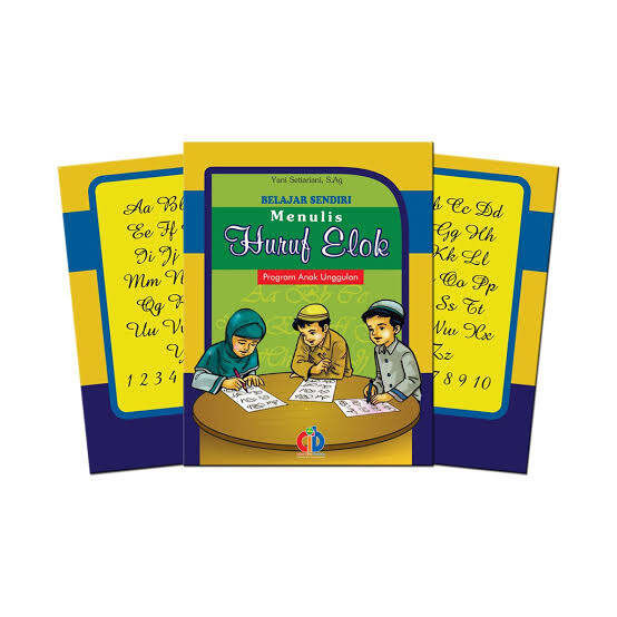 Jual Buku Belajar Menulis Huruf Elok / Latihan Menulis Huruf Elok ...