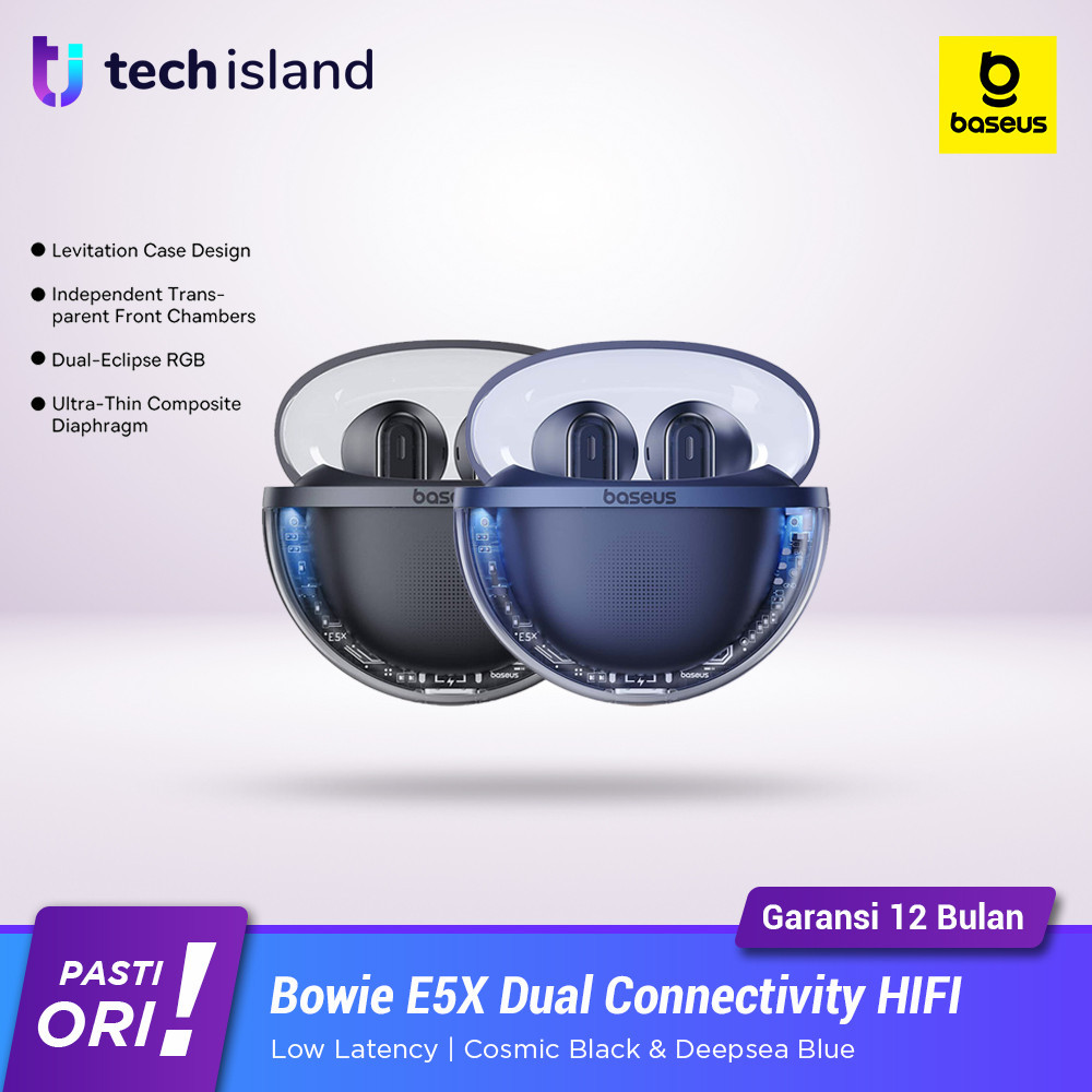Jual Baseus Bowie E5X TWS Bluetooth 5.3 Dual Connection Model Hi-Fi RGC ...