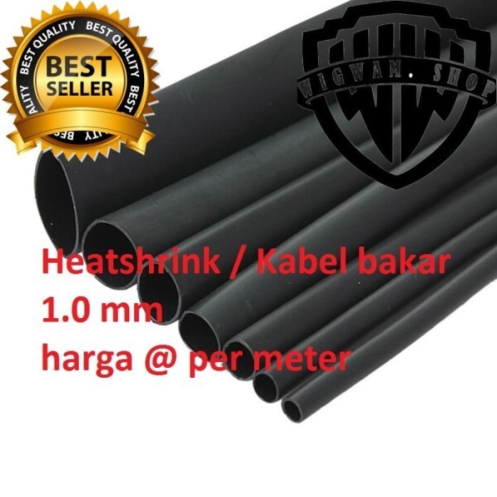 Jual Heatshrink Selongsong Kabel Bakar 1 mm @meter (Hitam) | Shopee ...