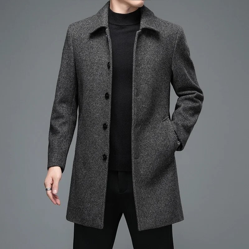 Jual Long Coat Blazer Panjang Pria Kekinian Musim Dingin Makkah Style ...