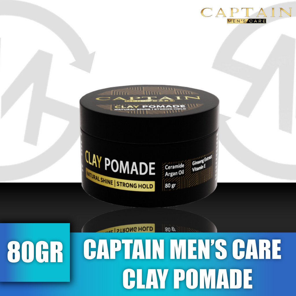 Jual CAPTAIN Men's Care Clay Pomade 80gr - Membuat Rambut Tampak Lebih ...