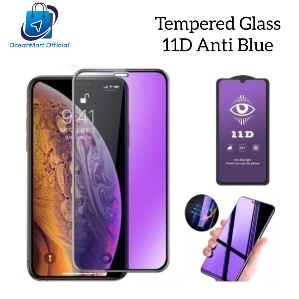 Jual Tempered Glass Anti Gores HP Anti Blue Light Radiasi Realme 5i 6 7 Pro C12 Pelindung Layar ...