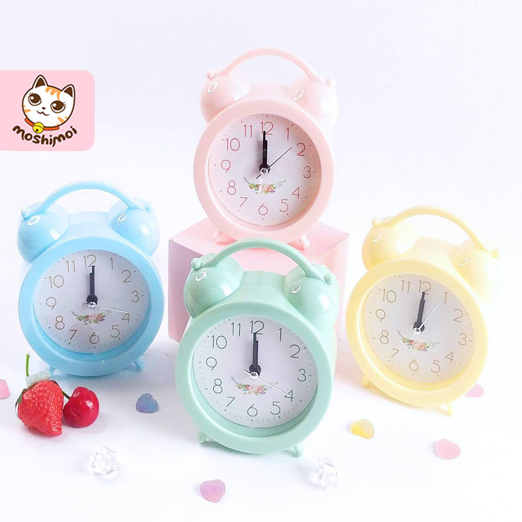 Jual Jam Alarm Klasik / Jam Weker Klasik / Jam Meja Estetik Bulat PL ...