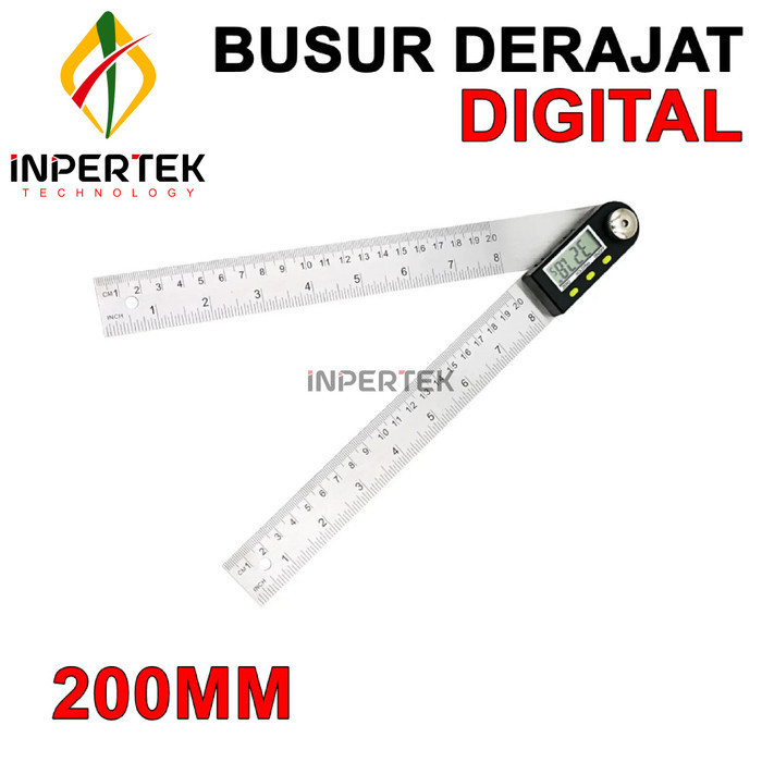 Jual Busur Derajat Digital 0-200 Penggaris Sudut Digital Protractor ...