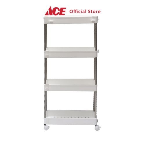 Jual SR45G Ace Stora Rak Troli Slim 4 Tingkat - Putih Rak Penyimpanan ...