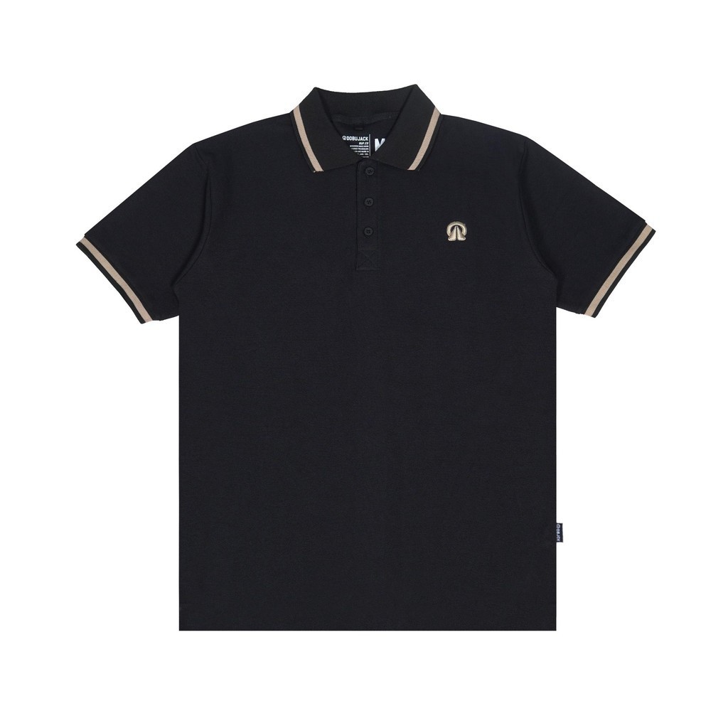 Jual Dobujack Polo Shirt Freedy Black Saga Cream | Shopee Indonesia